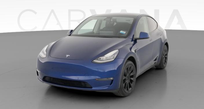 Used Tesla Model Y Standard Range in blue for Sale Online | Carvana